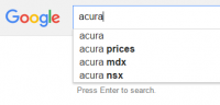 Google Auto Search Trends – Acura – 2016 | DVGA