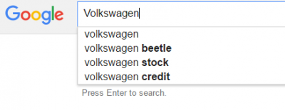 Google Auto Search Trends – Volkswagen – 2016 | DVGA