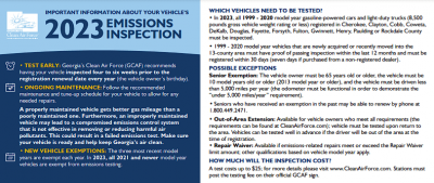 2023 Georgia Emissions Requirements | DVGA