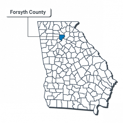 Forsyth County Map Illustration | DVGA